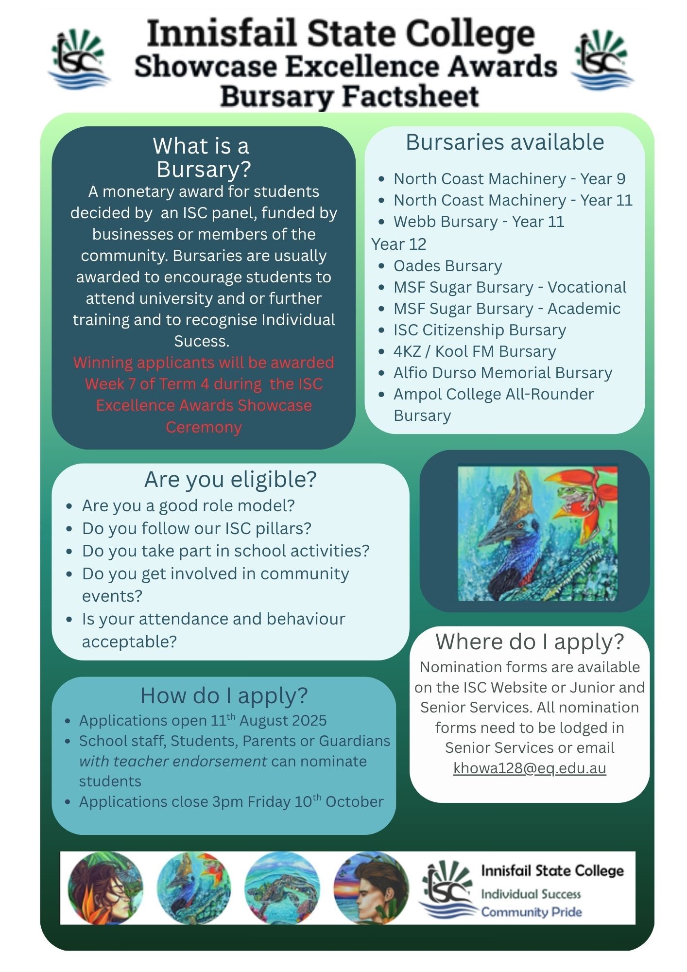 2025 BURSARY APPLICATIONS NOW OPEN